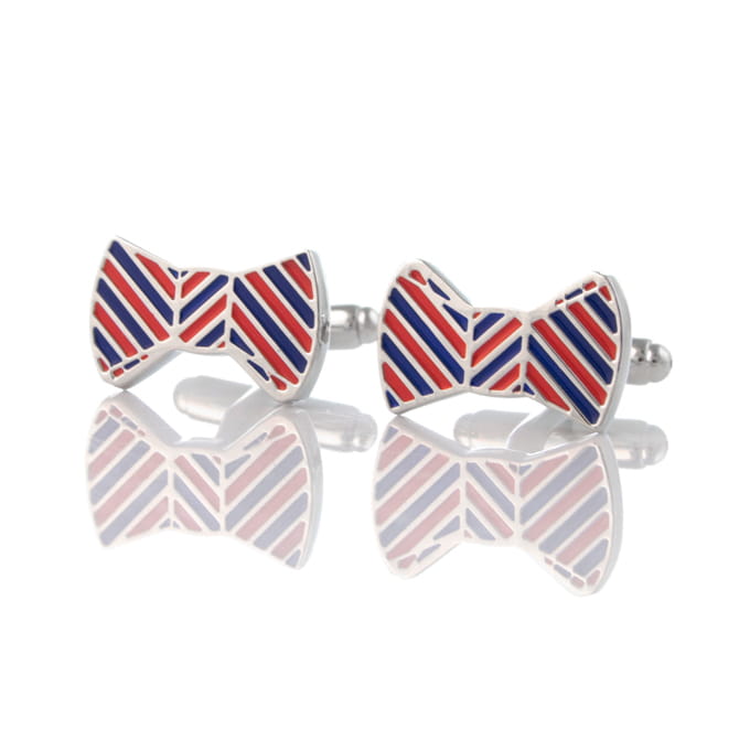 Spinki do mankietów kokardki EM 233 - EM Men's Accessories